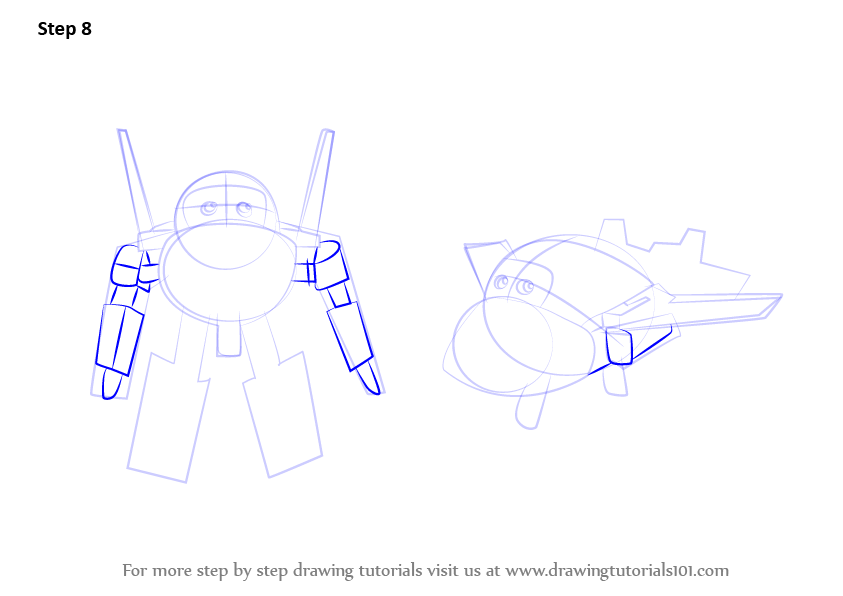 How to Draw Jerome from Super Wings (Super Wings) Step by Step ...