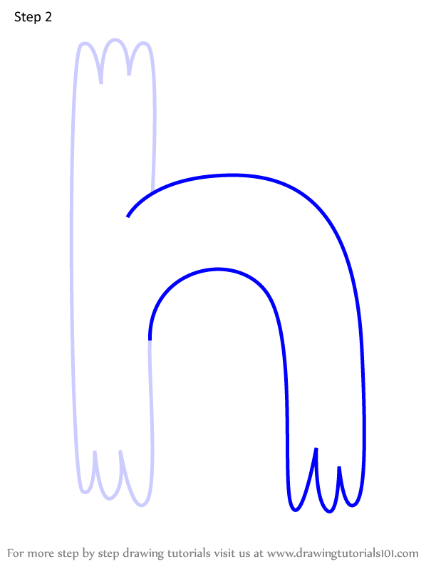 Lowercase H Bubble Letter How To Draw H Lowercase From The Alphabet