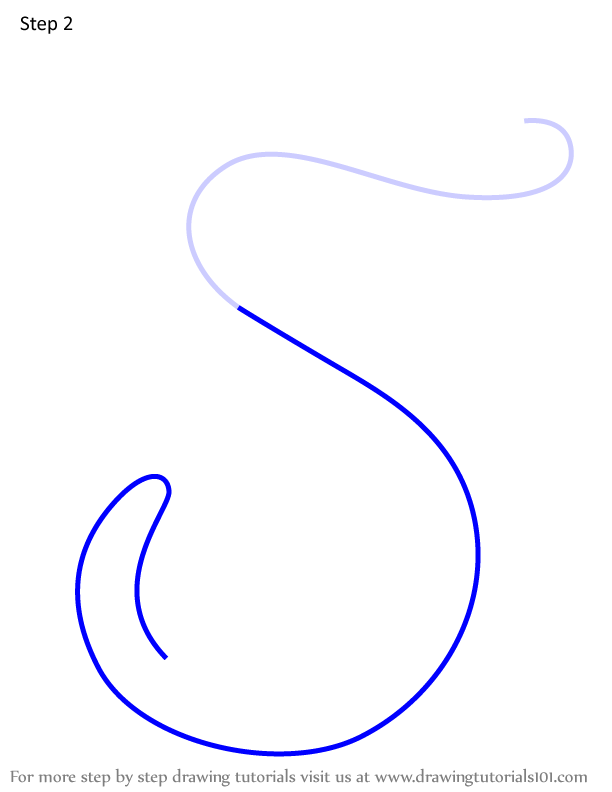 How to Draw S Uppercase from The Alphabet Lore (The Alphabet Lore) Step ...
