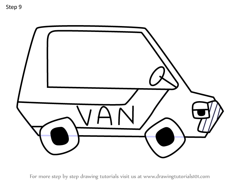 How to Draw VAN from The Alphabet Lore (The Alphabet Lore) Step by Step ...
