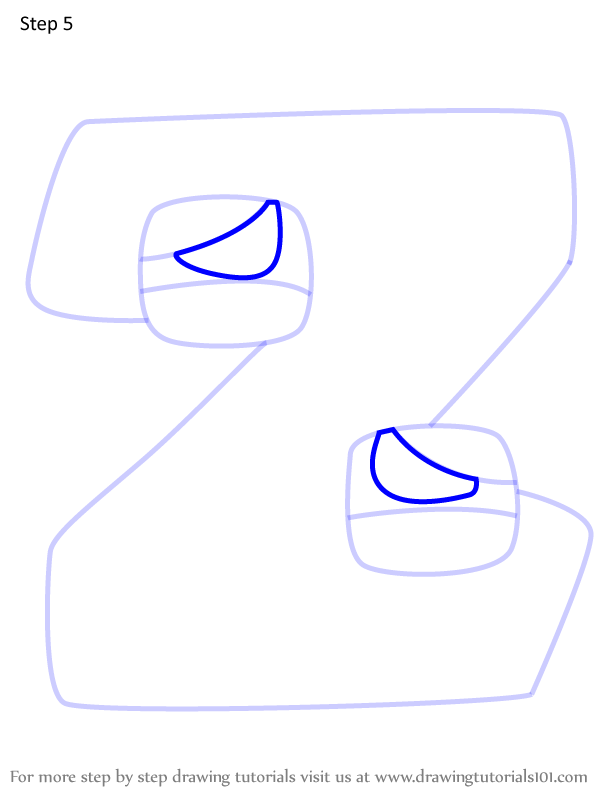 How to Draw Z Uppercase from The Alphabet Lore (The Alphabet Lore) Step ...