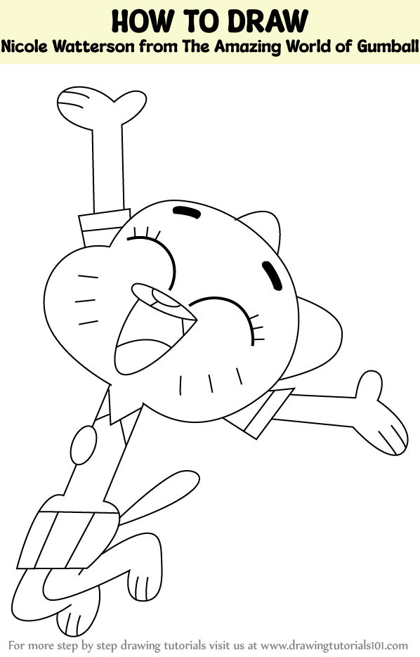 How to Draw Nicole Watterson from The Amazing World of Gumball (The ...