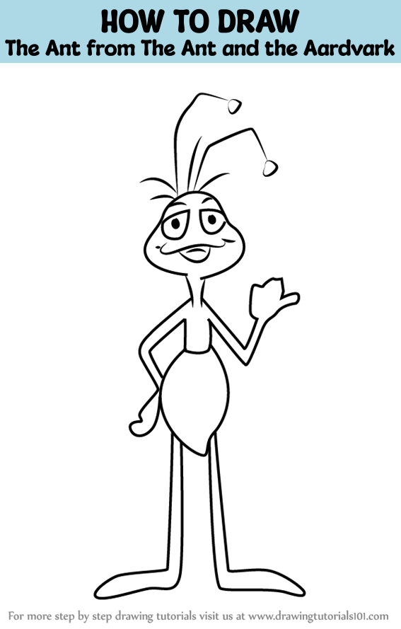 How to Draw The Ant from The Ant and the Aardvark (The Ant and the ...