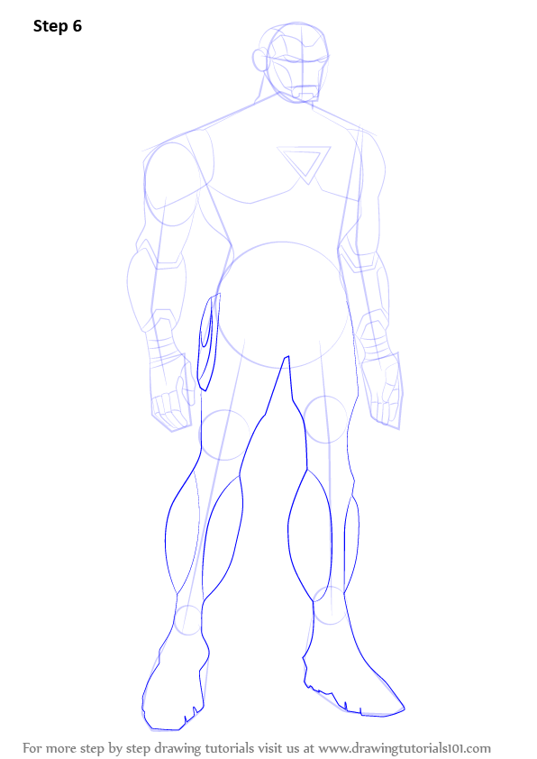How to Draw Iron Man from The Avengers - Earth's Mightiest Heroes! (The ...
