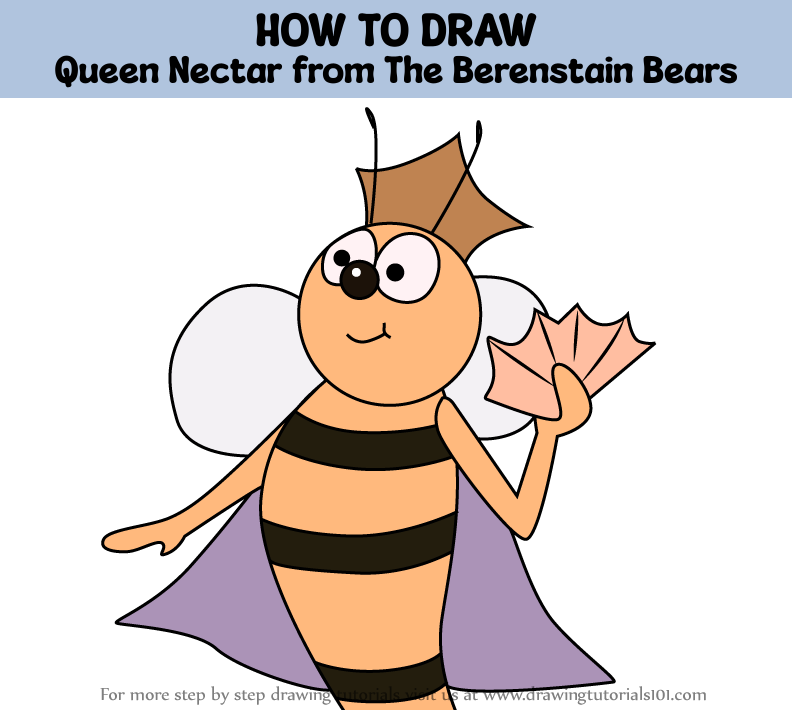 How to Draw Queen Nectar from The Berenstain Bears (The Berenstain ...