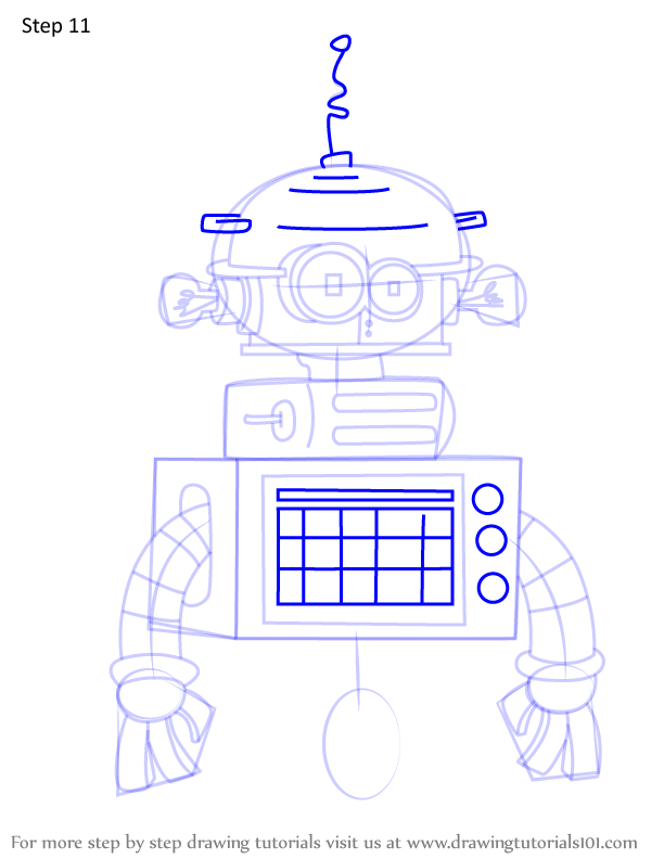 How to Draw Breakfast Bot from The Casagrandes (The Casagrandes) Step ...