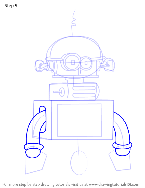 How to Draw Breakfast Bot from The Casagrandes (The Casagrandes) Step ...