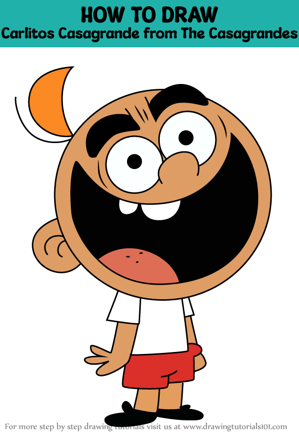 How to Draw Carlitos Casagrande from The Casagrandes (The Casagrandes ...