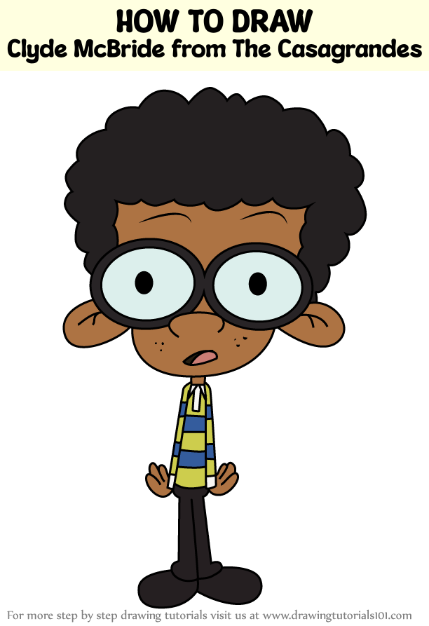 How to Draw Clyde McBride from The Casagrandes (The Casagrandes) Step ...