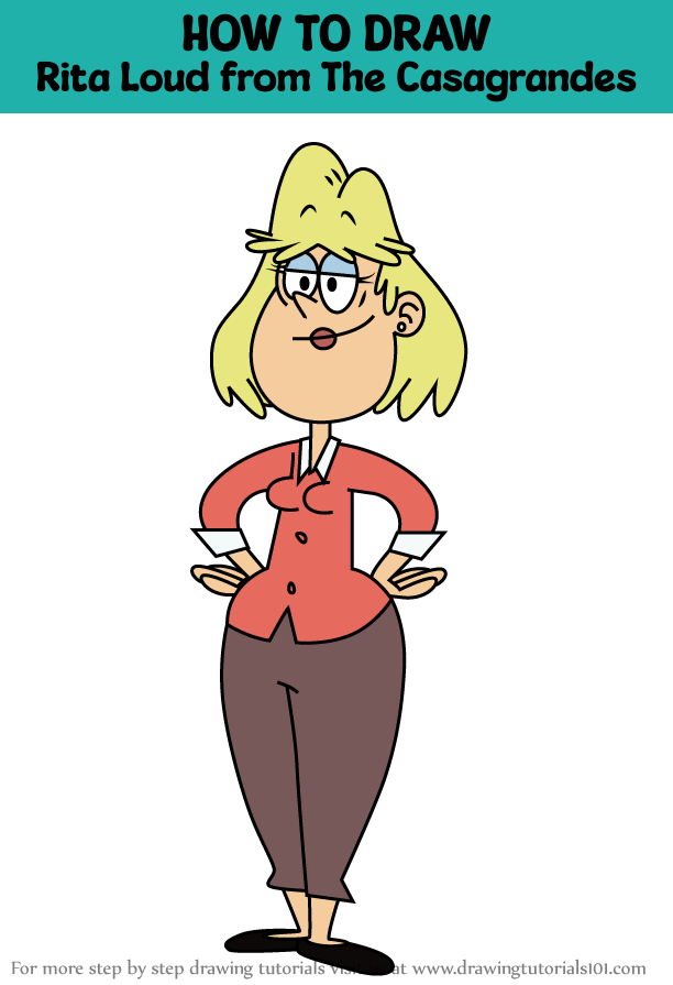 How to Draw Rita Loud from The Casagrandes (The Casagrandes) Step by ...