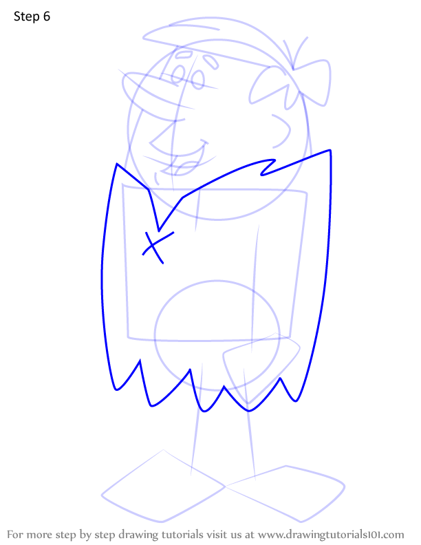 How to Draw Barney Rubble from The Flintstones (The Flintstones) Step ...
