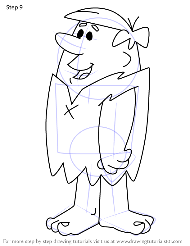 How to Draw Barney Rubble from The Flintstones (The Flintstones) Step ...