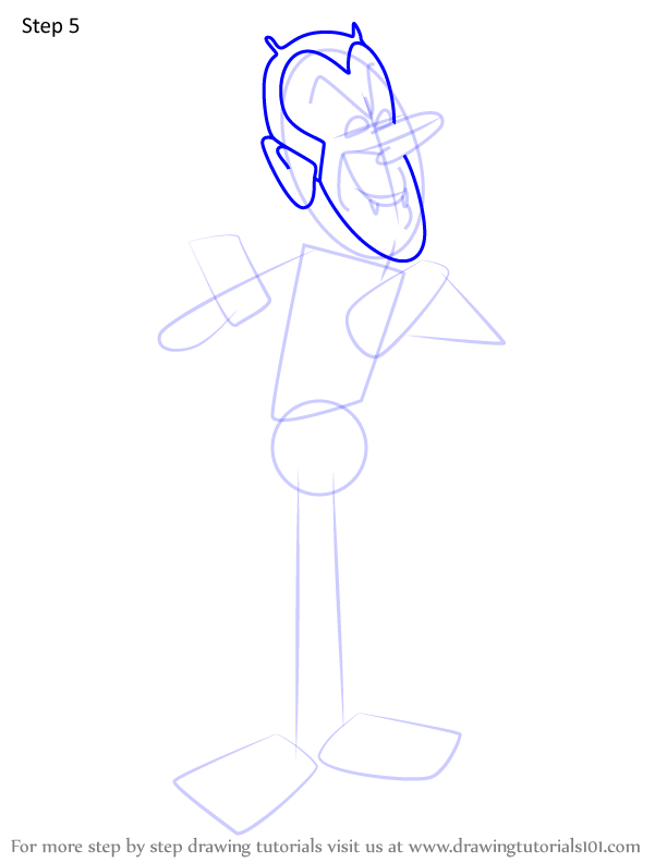 How to Draw Count Rockula from The Flintstones (The Flintstones) Step ...