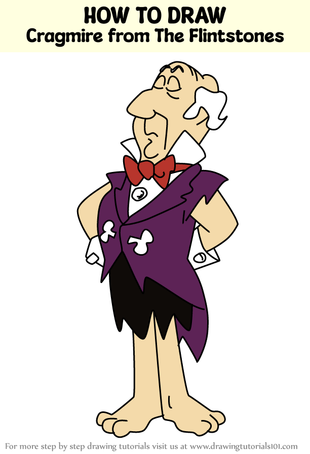 How to Draw Cragmire from The Flintstones (The Flintstones) Step by ...