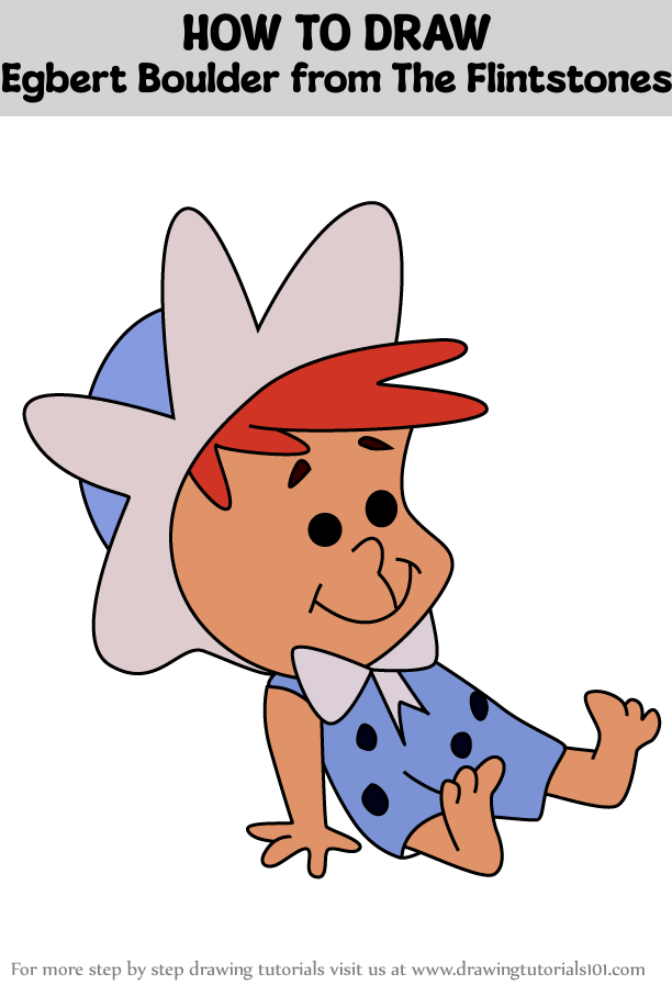 How to Draw Egbert Boulder from The Flintstones (The Flintstones) Step ...