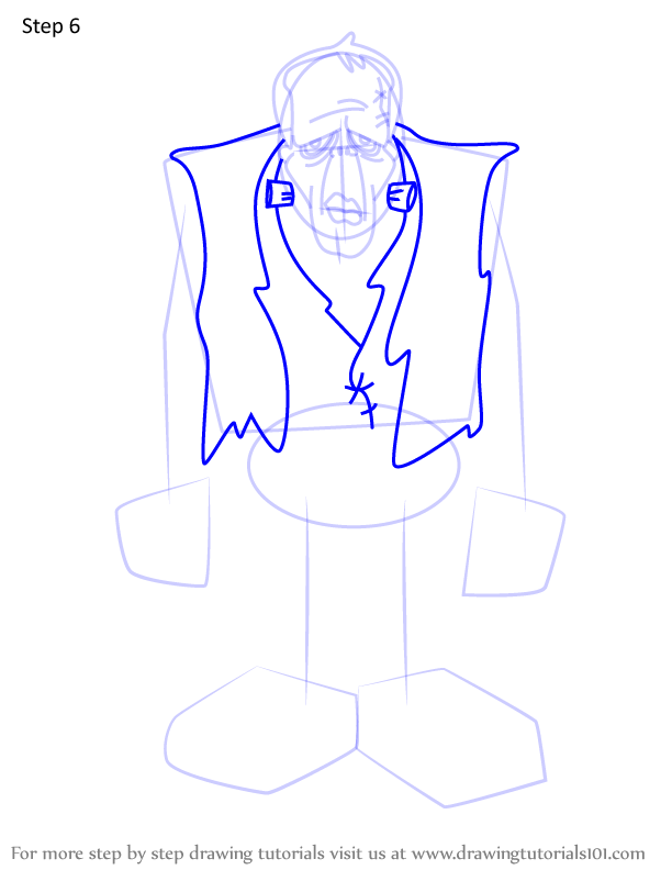 How to Draw Frank Frankenstone from The Flintstones (The Flintstones ...