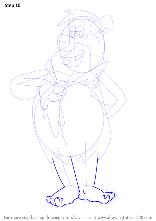 How to Draw Fred Flintstone from The Flintstones (The Flintstones) Step ...