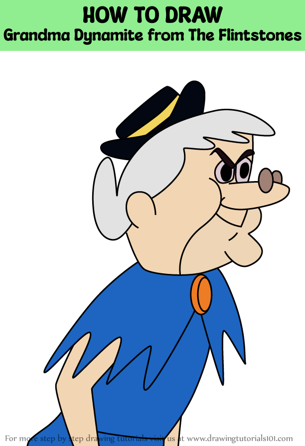 How to Draw Grandma Dynamite from The Flintstones (The Flintstones ...