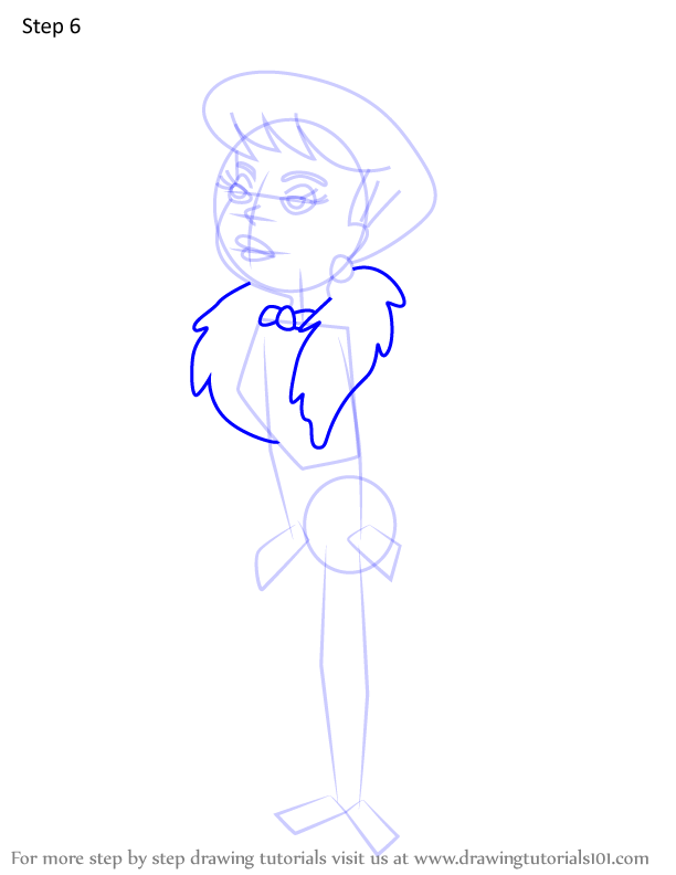 How to Draw Greta Gravel from The Flintstones (The Flintstones) Step by ...