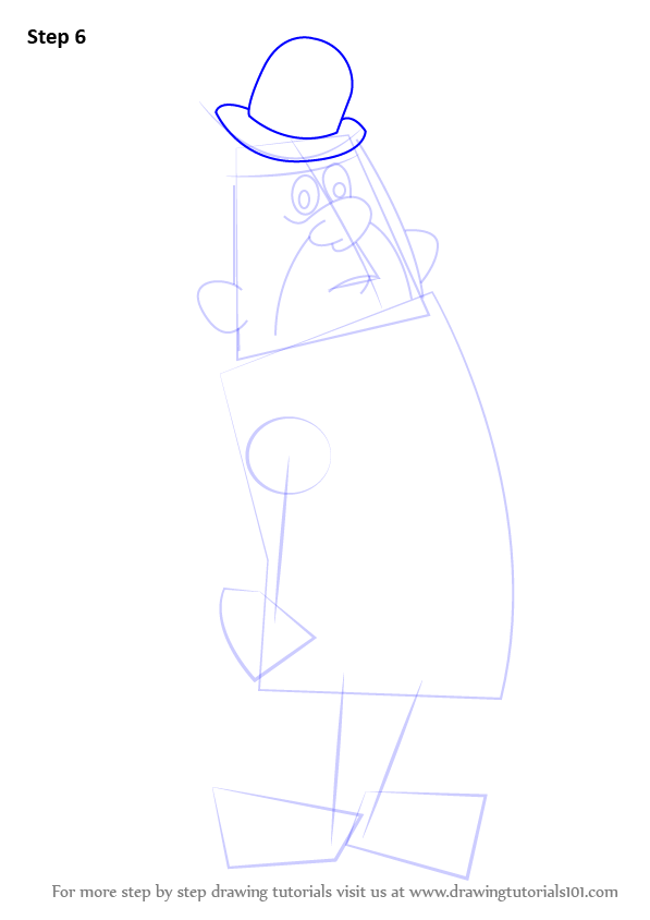 How to Draw Joe Rockhead from The Flintstones (The Flintstones) Step by ...
