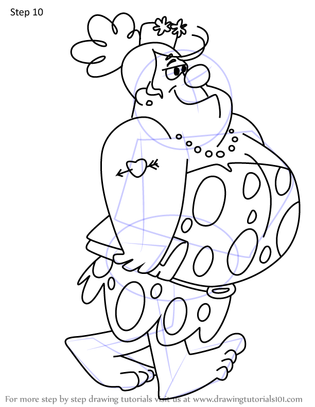 How to Draw Miss Strongstone from The Flintstones (The Flintstones ...
