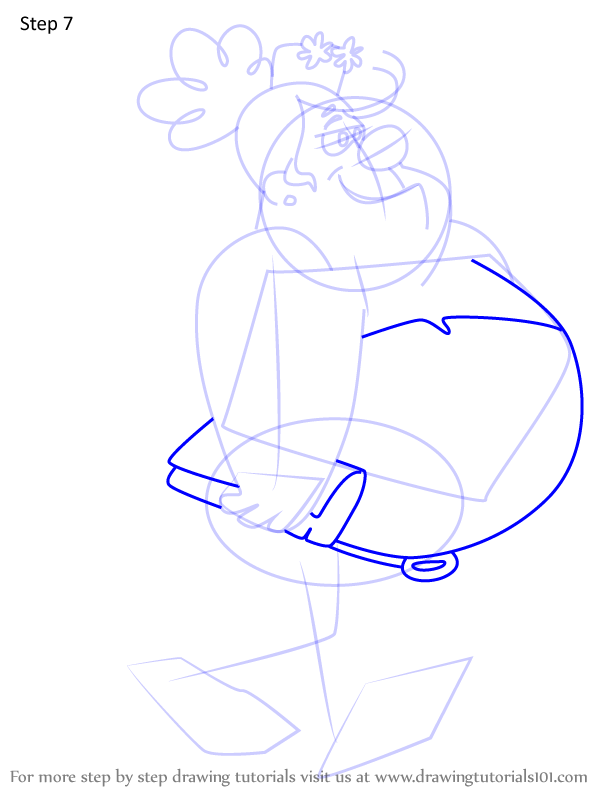 How to Draw Miss Strongstone from The Flintstones (The Flintstones ...