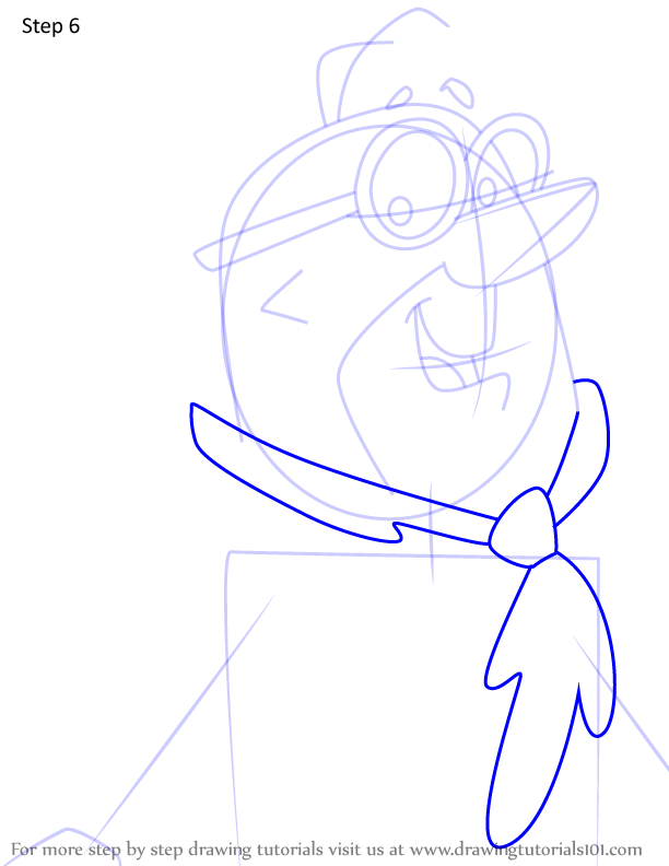 How to Draw Mr. Slate from The Flintstones (The Flintstones) Step by ...