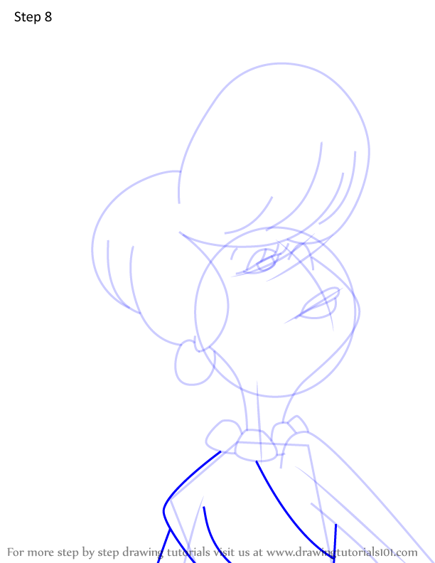 How to Draw Mrs. Mortimer Mortar from The Flintstones (The Flintstones ...