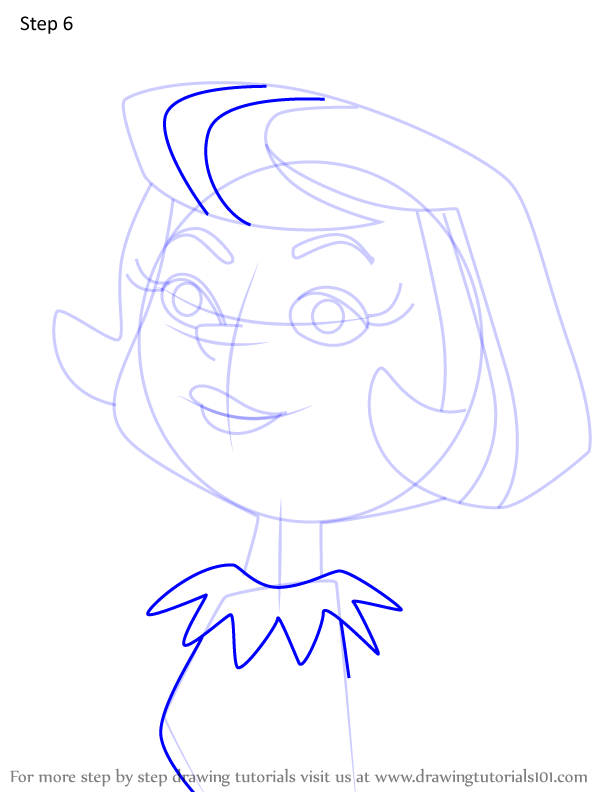 How to Draw Ms. Stonewall from The Flintstones (The Flintstones) Step ...