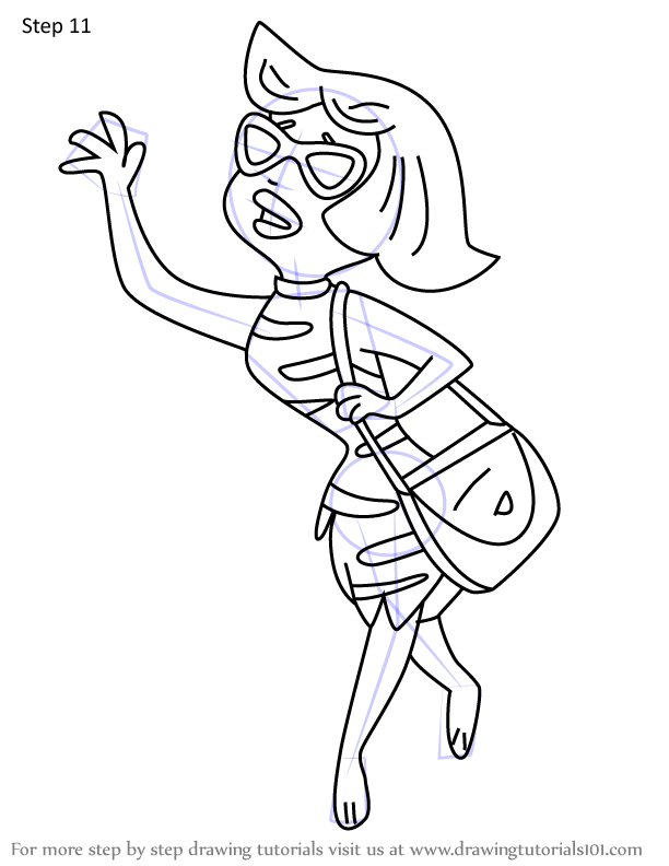 How to Draw Pebble Bleach from The Flintstones (The Flintstones) Step ...