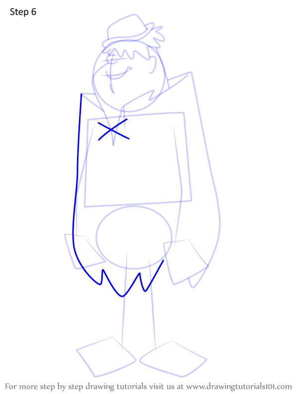 How to Draw Slick from The Flintstones (The Flintstones) Step by Step ...