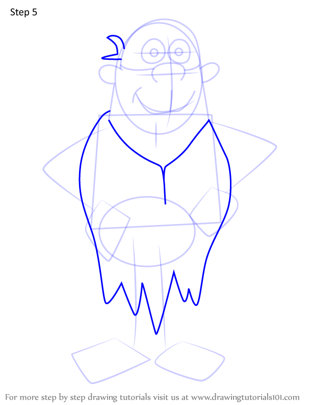 How to Draw The Masked Mauler from The Flintstones (The Flintstones ...