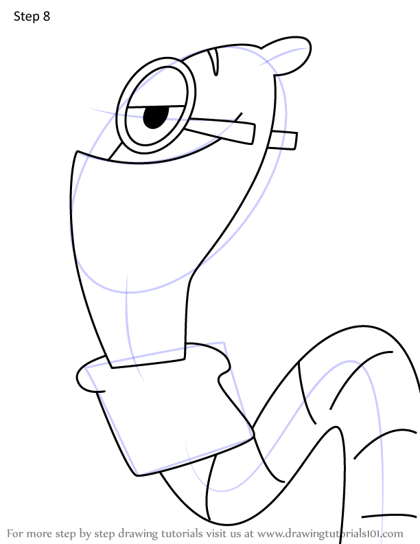 How to Draw Book Worm from The Grim Adventures of Billy & Mandy (The ...