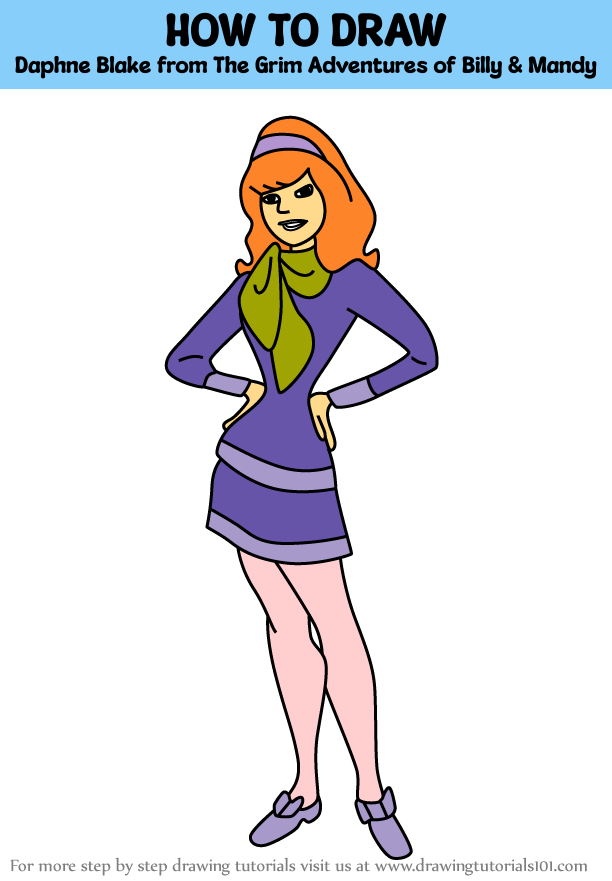 How to Draw Daphne Blake from The Grim Adventures of Billy & Mandy (The ...