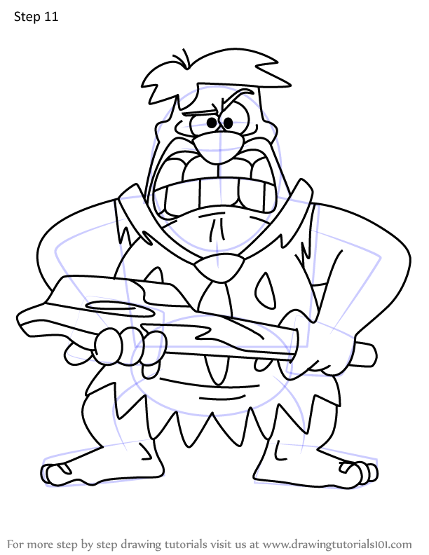 How to Draw Fred Flintstone from The Grim Adventures of Billy & Mandy ...