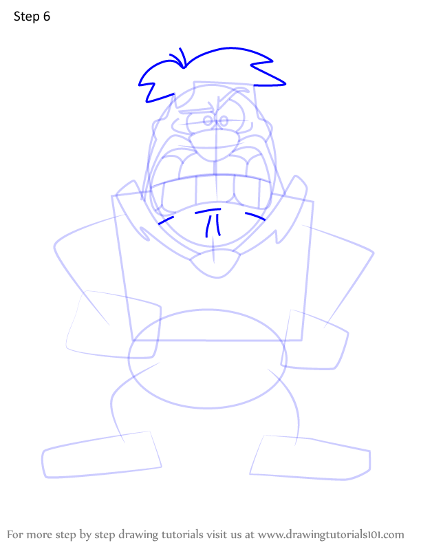 How to Draw Fred Flintstone from The Grim Adventures of Billy & Mandy ...