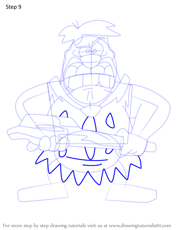 How to Draw Fred Flintstone from The Grim Adventures of Billy & Mandy ...