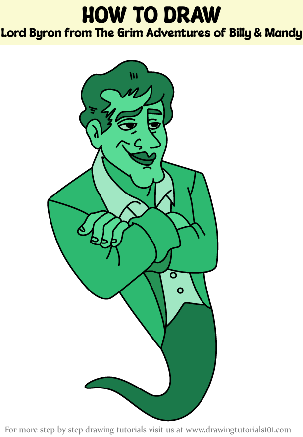 How to Draw Lord Byron from The Grim Adventures of Billy & Mandy (The ...