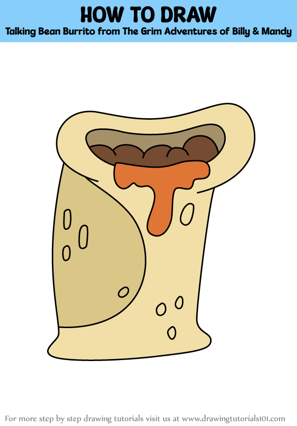 How to Draw Talking Bean Burrito from The Grim Adventures of Billy ...