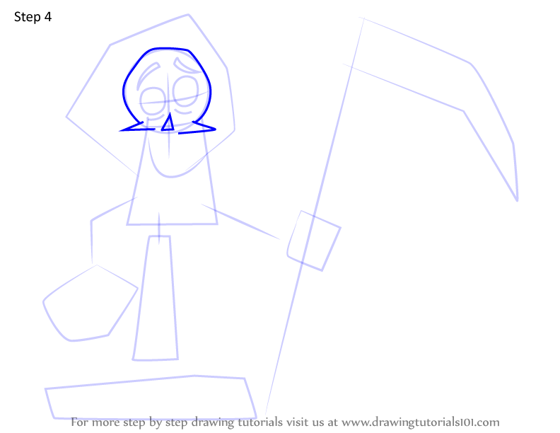 How to Draw The Grim Reaper from The Grim Adventures of Billy & Mandy ...