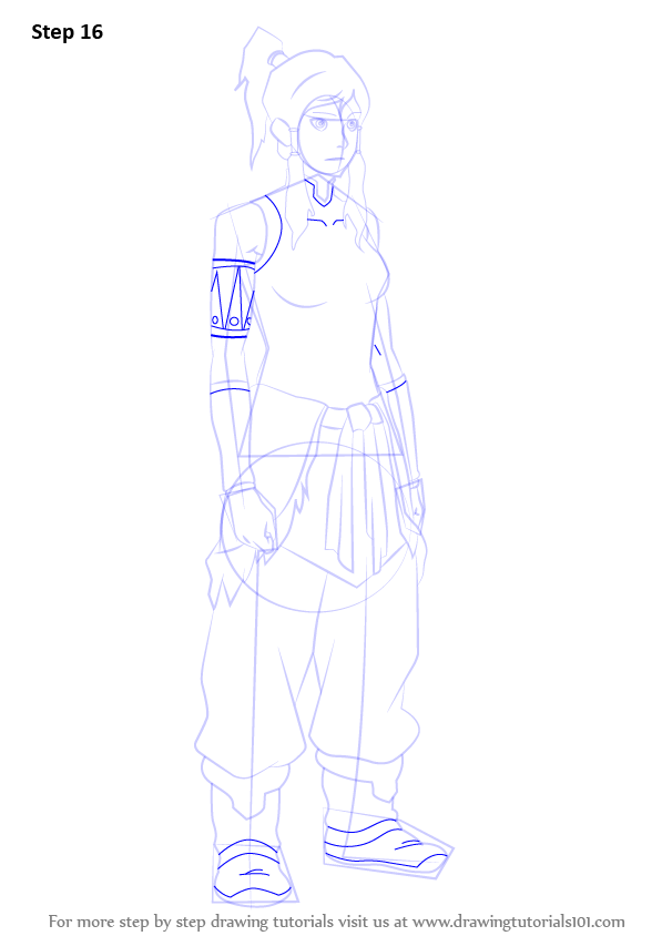 How to Draw Korra from The Legend of Korra (The Legend of Korra) Step ...