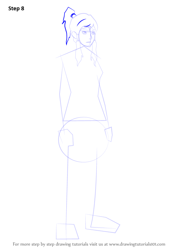 How to Draw Korra from The Legend of Korra (The Legend of Korra) Step ...
