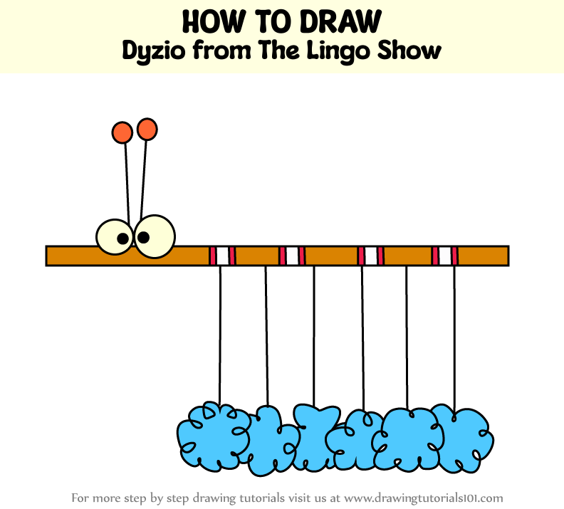 How to Draw Dyzio from The Lingo Show (The Lingo Show) Step by Step ...