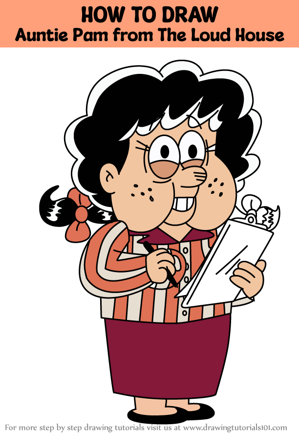 How to Draw Auntie Pam from The Loud House (The Loud House) Step by ...