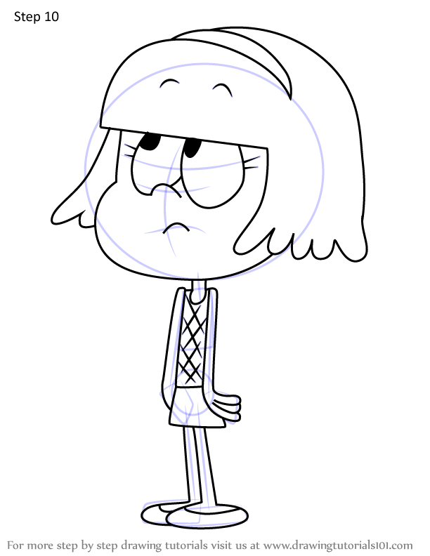 How to Draw Bluebell Brunette from The Loud House (The Loud House) Step ...
