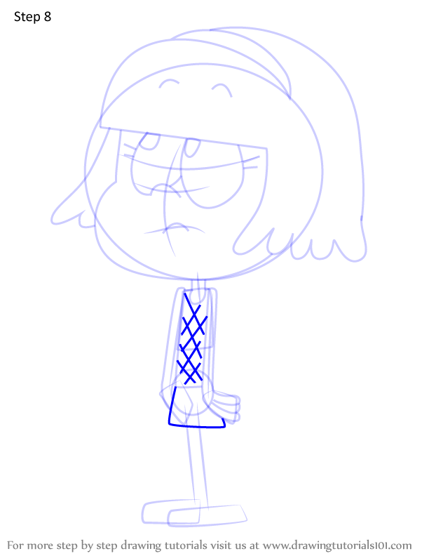How to Draw Bluebell Brunette from The Loud House (The Loud House) Step ...