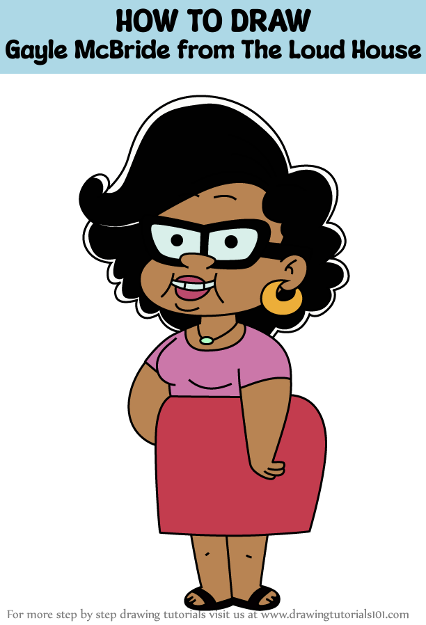 How to Draw Gayle McBride from The Loud House (The Loud House) Step by ...