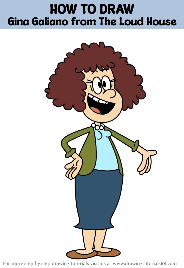 How to Draw Gina Galiano from The Loud House (The Loud House) Step by ...