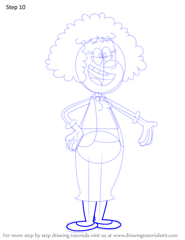 How to Draw Gina Galiano from The Loud House (The Loud House) Step by ...