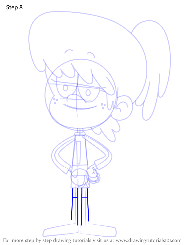 How to Draw Lynn Loud Jr from The Loud House (The Loud House) Step by ...